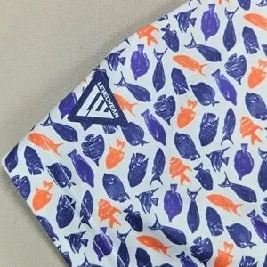 Levelwear | Shirts | Levelwear Polo Aquarium Fish Print Blue Orange ...